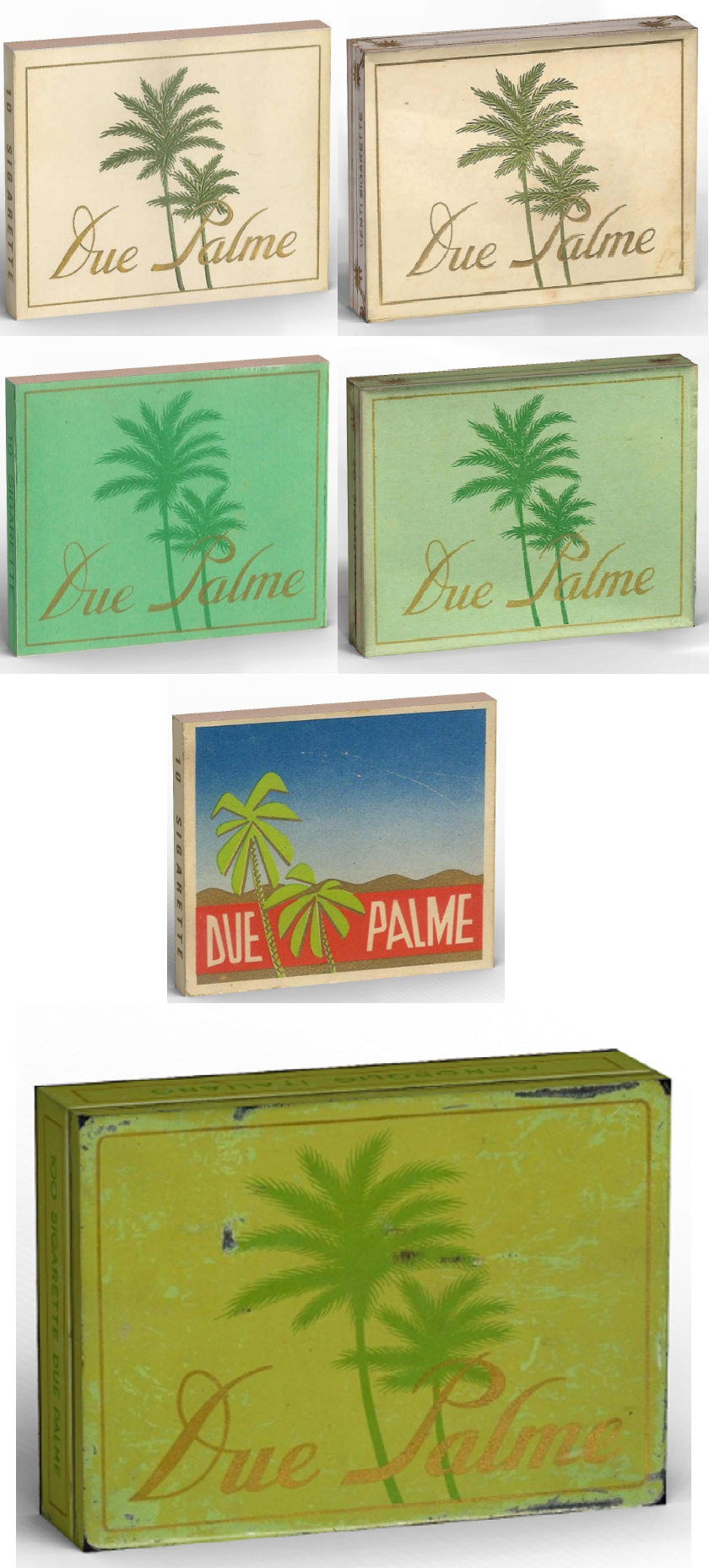Due Palme – COLLEZIONE DI PACCHETTI DI SIGARETTE PRODOTTI IN ITALIA ED ...