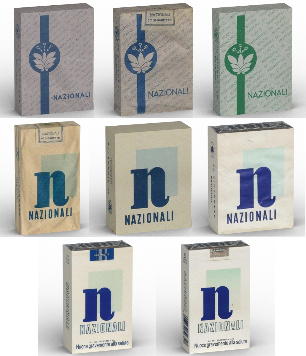 Nazionali – COLLEZIONE DI PACCHETTI DI SIGARETTE PRODOTTI IN ITALIA ED ...