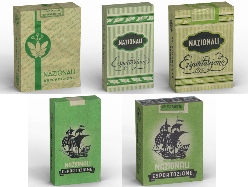 Nazionali Esportazione – COLLEZIONE DI PACCHETTI DI SIGARETTE PRODOTTI ...