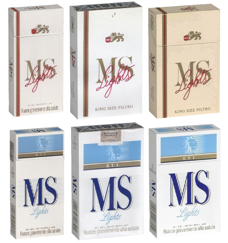 MS lights filtro – COLLEZIONE DI PACCHETTI DI SIGARETTE PRODOTTI IN ...